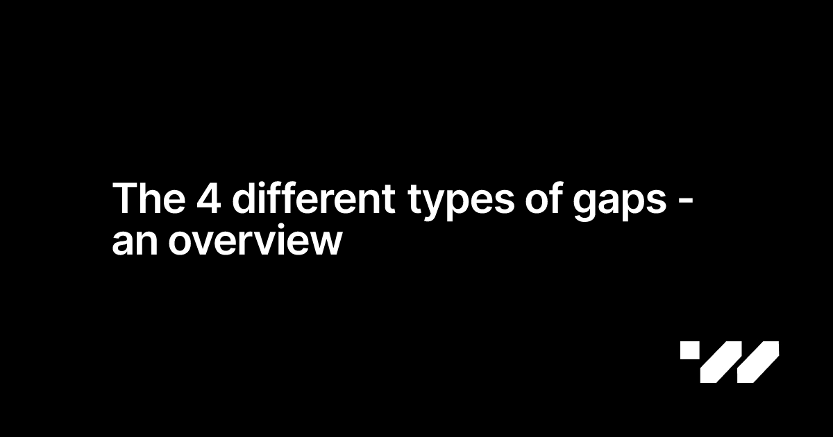 The 4 different types of gaps - an overview - WirmachenTrader